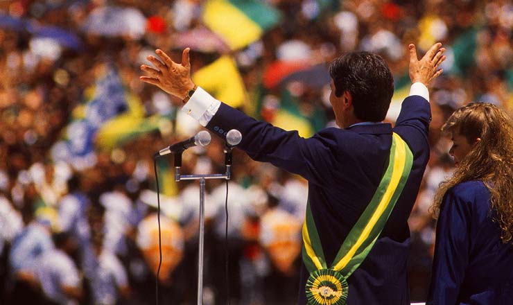 Memorial da Democracia - Fernando Collor de Mello toma posse